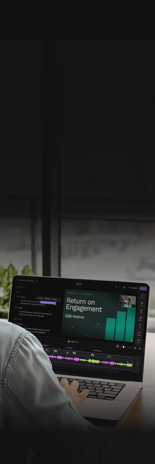 Webinar Software Record Edit Repurpose Easily Riverside